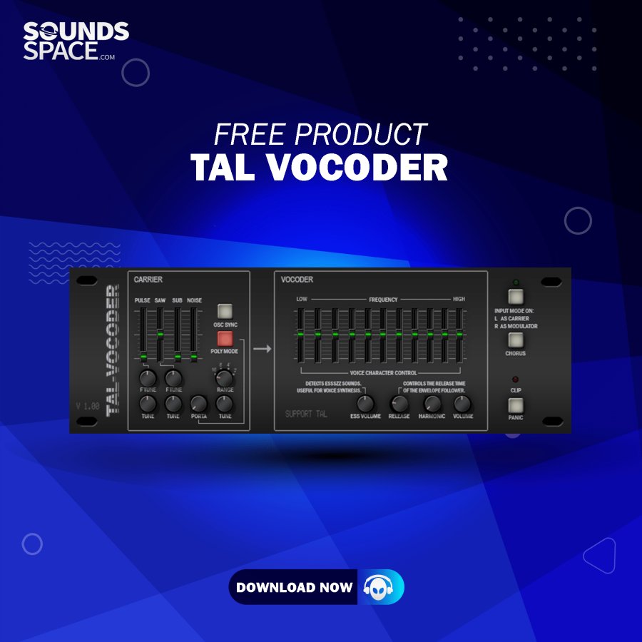 TAL Vocoder free download, TAL Vocoder, TAL Vocoder plugin, SoundsSpace.com